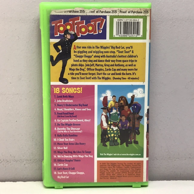 THE WIGGLES TOOT Toot VHS Video Tape Kids Songs Original Cast BUY 2 GET ...