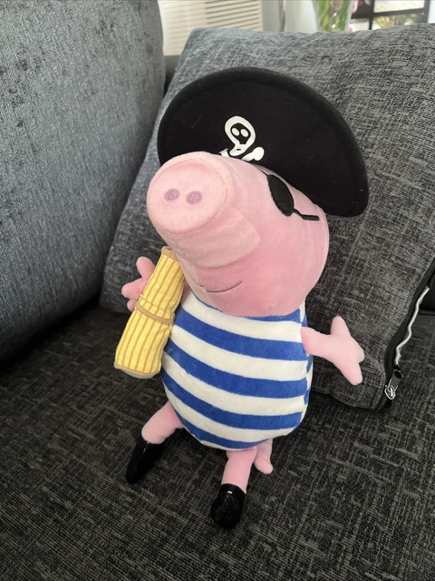 PIRATE GEORGE PEPPA Pig 13" Plush Soft Toy With Telescope £5.99 ...