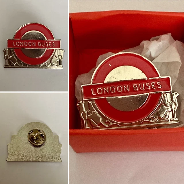 VINTAGE LONDON BUSES Lapel Pin Badge London Transport In Original Box £ ...