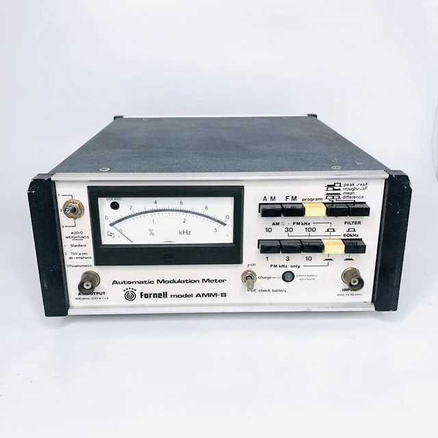 FARNELL AUTOMATIC MODULATION Meter Farnell Model AMM-B for Spares ...