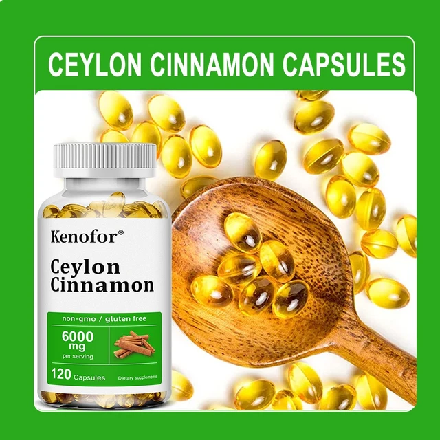 CEYLON CINNAMON SOFTGELS Improve Immune System Maintain Health 30-120 ...