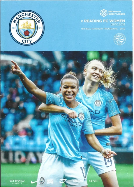 3 X MANCHESTER City v Reading womens programmes all listed £3.31 ...