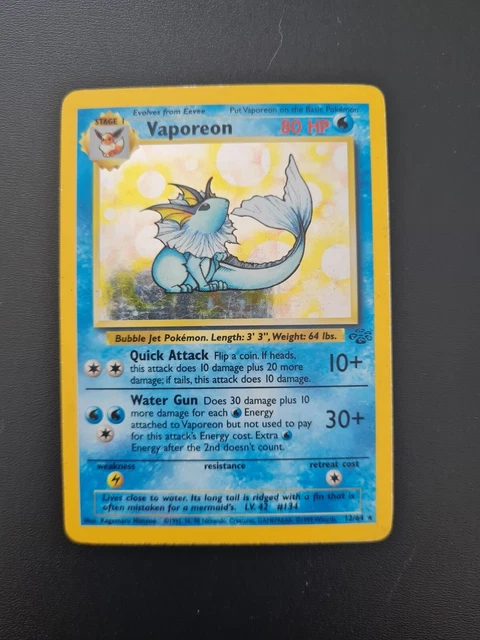 POKEMON CARD - Vaporeon Jungle Holo Rare 12/64 WOTC EUR 8,44 - PicClick DE