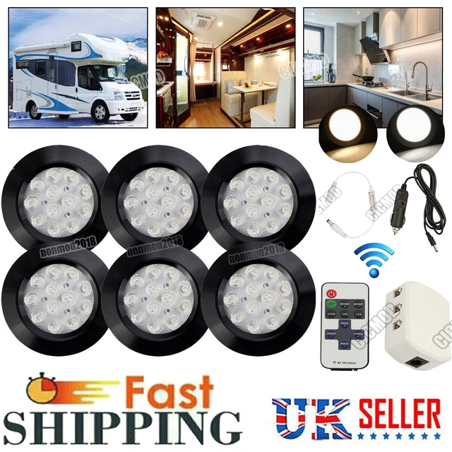 12V LED RECESSED Ceiling Light Downlight Spot Light Caravan Camper Van ...