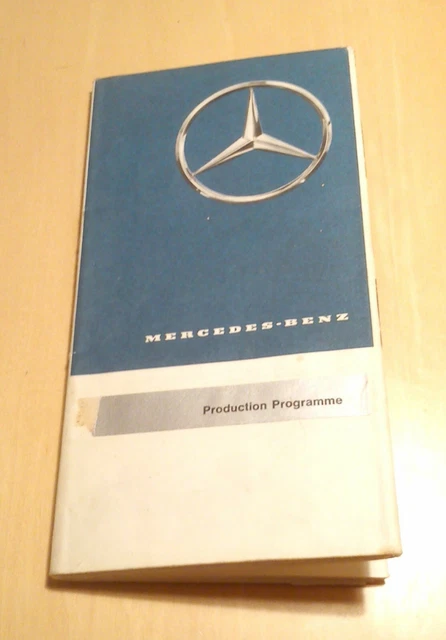 MERCEDES BENZ FULL range brochure Sep 1965 English text small format £ ...