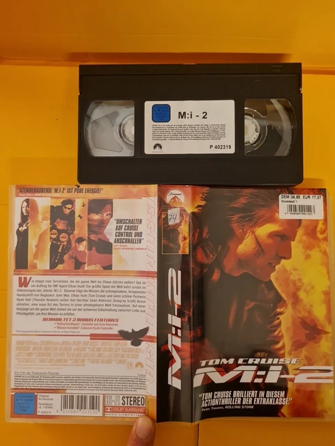 VHS(1)MI2 MISSION IMPOSSIBLE Teil 2 mit Tom Cruise EUR 1,00 - PicClick FR