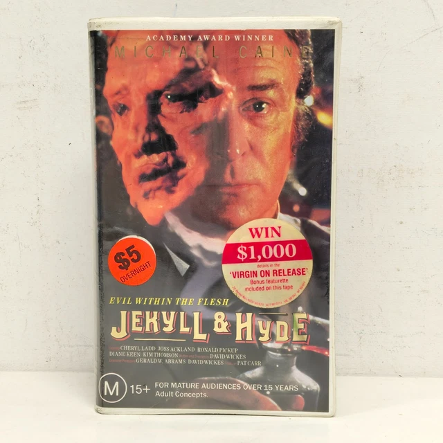 JEKYLL & HYDE (1990) Michael Caine VHS Cassette Big Box Clamshell Ex-Rental $45.50 - PicClick AU