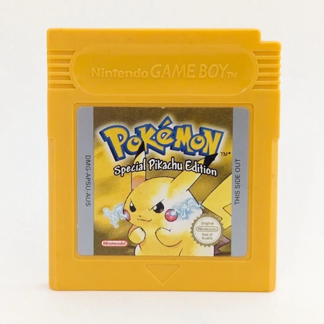 VG! GENUINE NINTENDO Game Boy Pokemon Yellow Version Special Pikachu ...