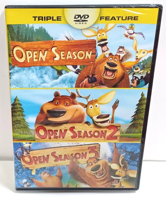 OPEN SEASON DVD 3 Movie Collection Triple Film Feature Kids Factory ...