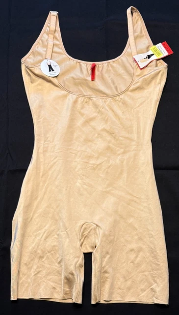 SPANX - OPEN-BUST - Mid-Thigh - Bodysuit - Size Largs - Nude £13.53 ...