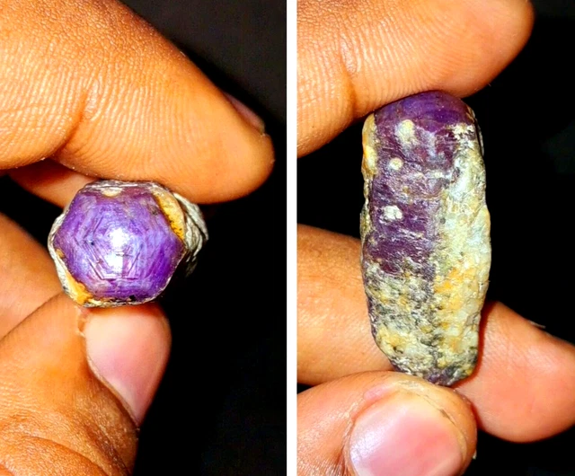 STAR RUBY RARE 66,00 Ct Spécimen De Baguette De Massage Métaphysique ...