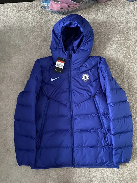 CHELSEA NIKE Player Issue Puffer Coat Shirt Soccer Jacket 2020 2021 £249.99 - PicClick UK