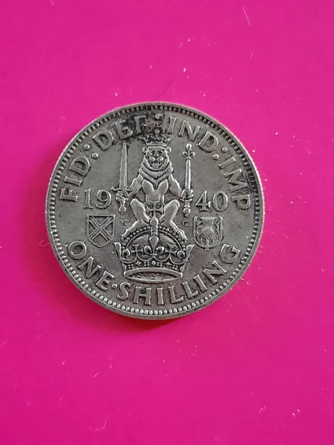 BARELY CIRCULATED KING George VI 1940 Scottish Shilling Coin Brilliant ...