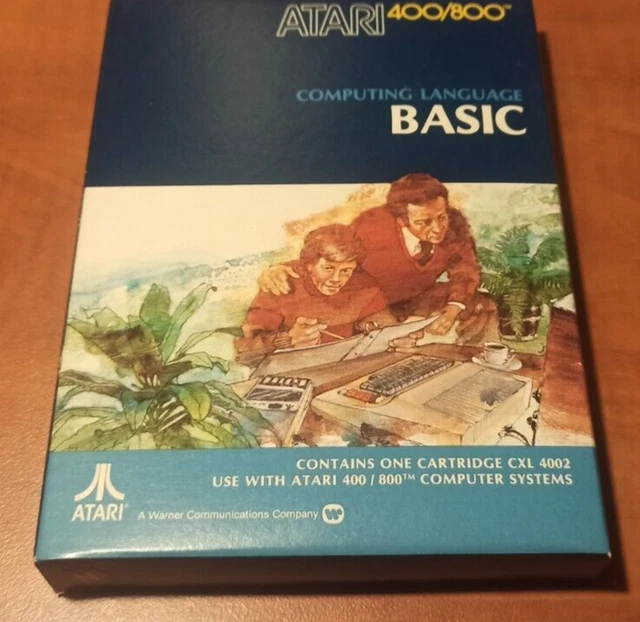 ATARI 400/800 BASIC Cartridge NEW Video Game Arcade Vintage 1979 home ...
