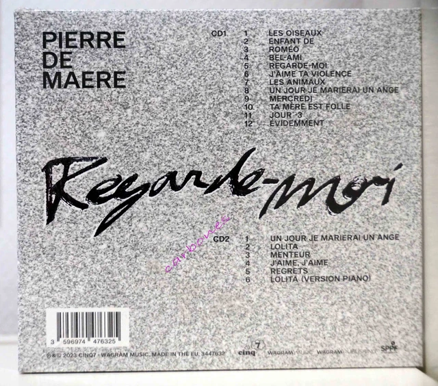 ALBUM 2 CD PIERRE DE MAERE Regarde Moi 11/2023 Deluxe édition limitée ...