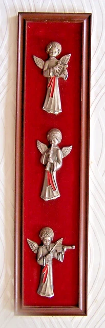 CADRE TABLEAU LES 3 ANGES MUSICIENS en ETAIN du PRINCE EUR 14,90 ...