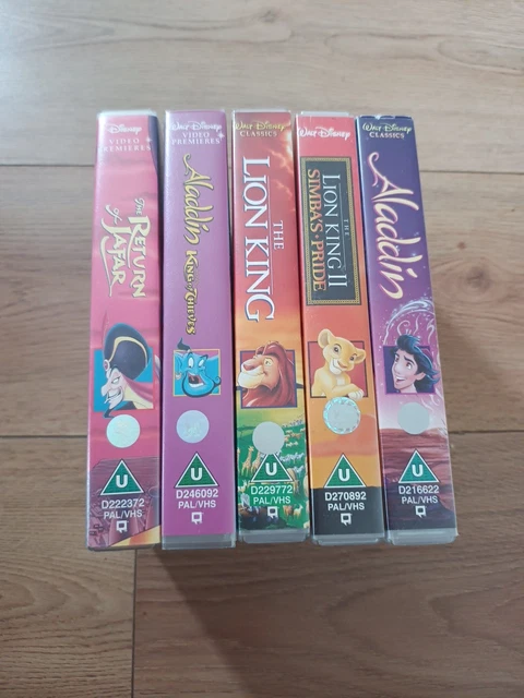 DISNEY VHS VIDEO Bundle , Aladdin And Lion King £5.43 - PicClick UK