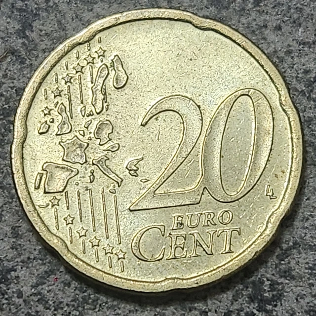 EUROPEAN UNION (GERMANY) 🇪🇺 / 🇩🇪 Twenty Euro Cents Coin 2002 A (Berlin ...