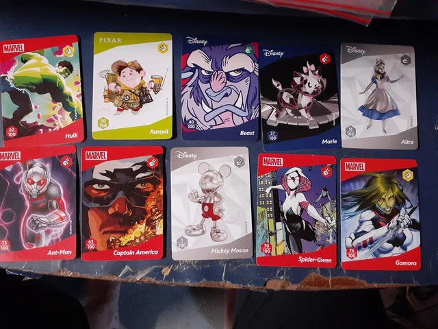 WOOLWORTHS DISNEY 100 Wonders Collectors Cards Set Bundle of 20 lot #5 ...