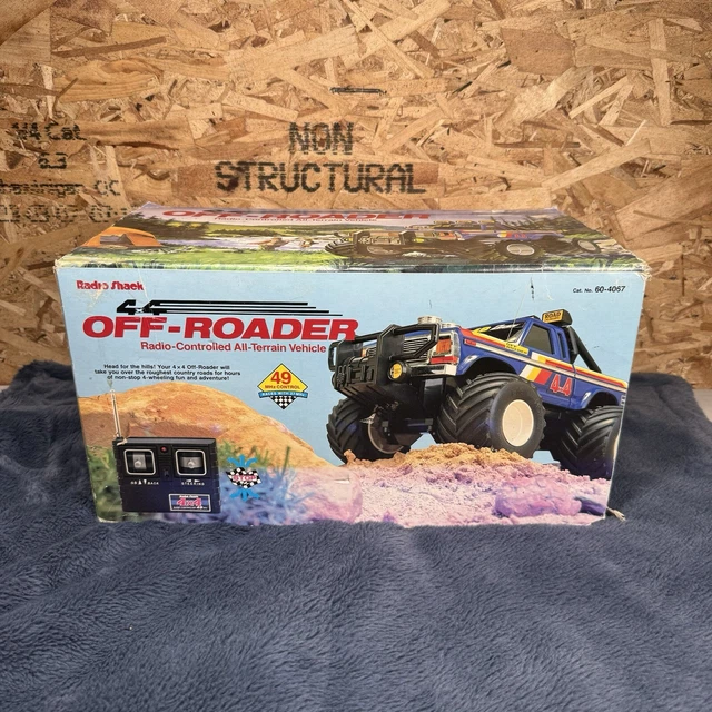 1980S RADIO SHACK RC Off Roader 4x4 With Box And Remote Control Blue ...