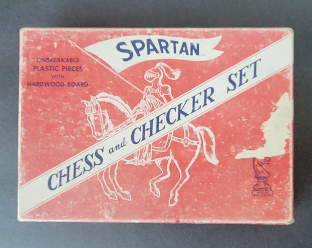 VINTAGE SPARTAN MINI Chess And Checkers Set $13.49 - PicClick