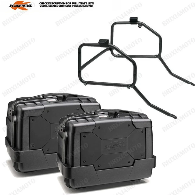 SET KAPPA FRAMES + Valises Garda KGR46N pour Honda 700 XL V Transalp ...