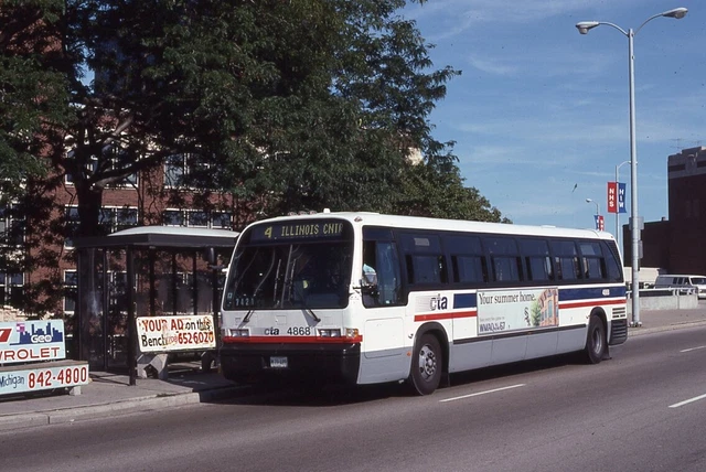 AP: ORIG SLIDE CTA Chicago Transit Authority TMC RTS Bus #4868 Chicago ...