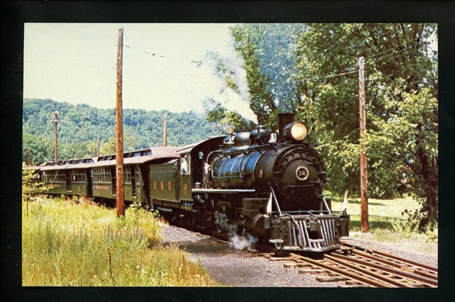 TRAIN RAILROAD POSTCARD East Broad Top Rail #12 Baldwin Colgate Grove ...