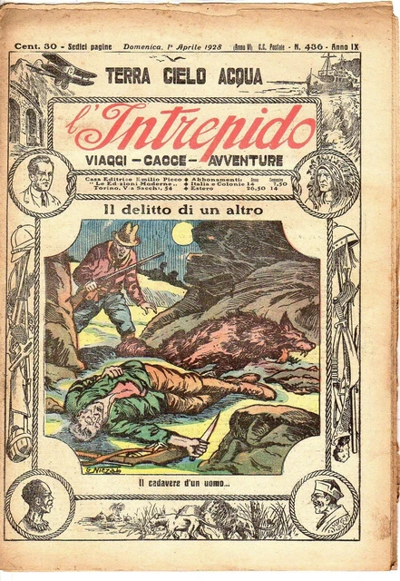 RIVISTA L'INTREPIDO ANNO 1928 NUMERO 436 EUR 5,00 - PicClick IT