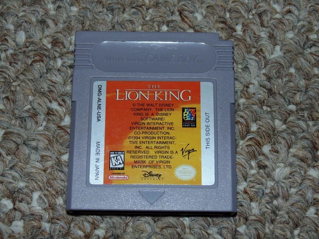 DISNEY'S THE LION King Nintendo Game Boy Cartridge $11.99 - PicClick CA