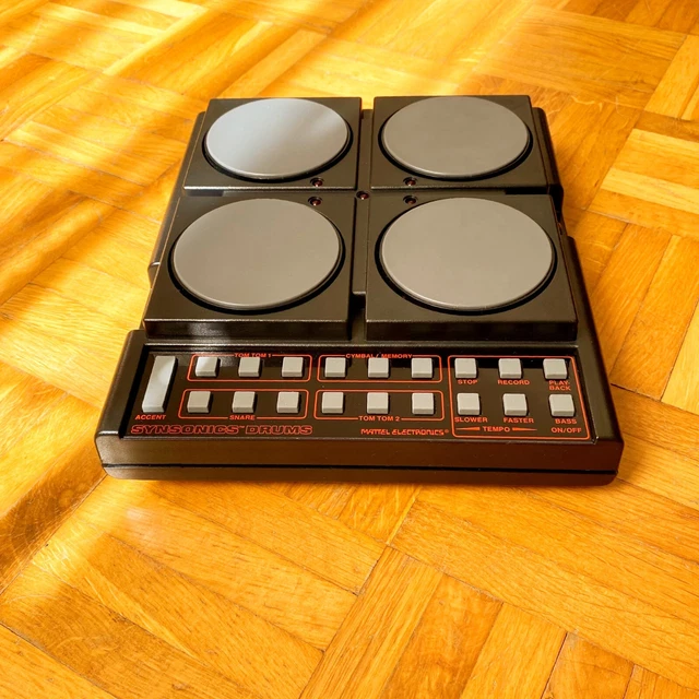 Mattel Synsonics Drums 1981 Vintage Analog Drum Machine With Box And