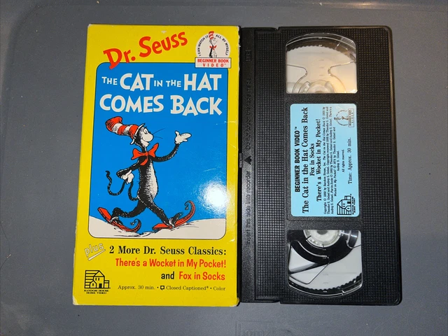DR. SUESS THE Cat in the Hat Comes Back (VHS, 1989) 4 £5.87 - PicClick UK