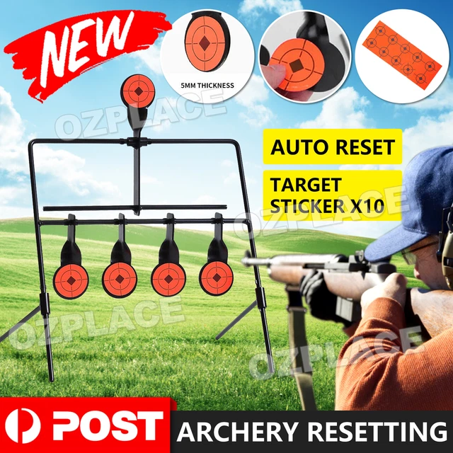SHOOTING TARGETS METAL Splatter Archery Target Resetting Air Riffle Gun ...