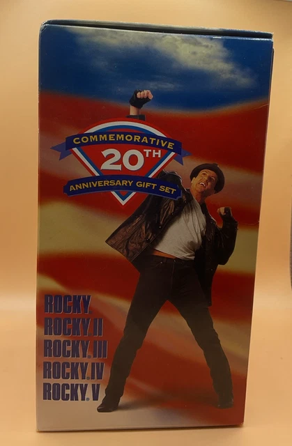 ROCKY I-V 5 Tape Box Set VHS 1995 Sylvester Stallone 20th Anniversary £ ...