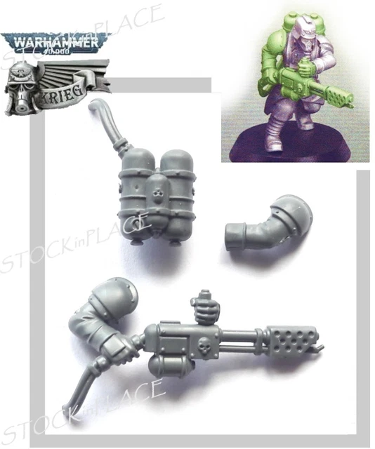 WARHAMMER 40K DEATH KORPS OF KRIEG FLAMER (KT44) Imperial Guard Bits x ...