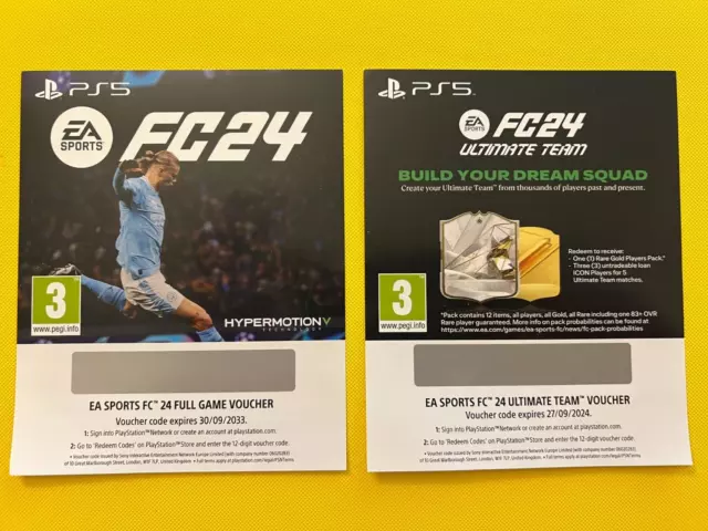 EA SPORTS FC 24 PS5 digital codes Full Game & Ultimate Team! Brand New ...
