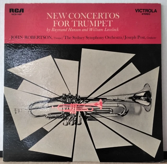 RCA VICS-1437 HANSON, Lovelock New Concertos For Trumpet Robertson ...