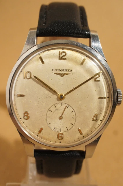 LONGINES OVERSIZE (37MM) EN ACIER, CALIBRE 12.68 Z, 1952 EUR 930,00 ...