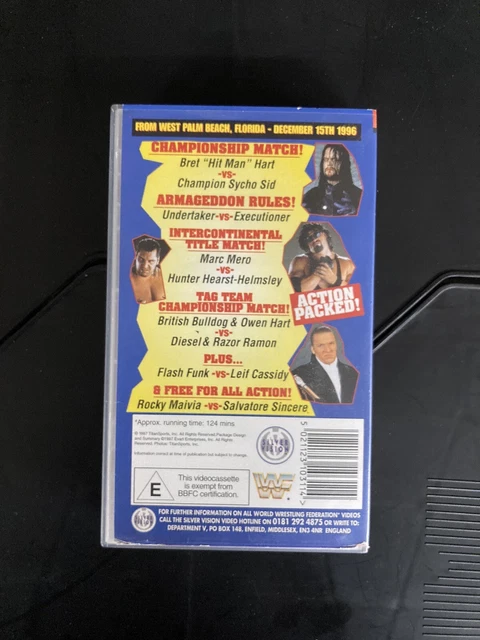 *RARE* WWF IN Your House 12 VHS Silver Vision Shawn Michaels HBK Sid ...