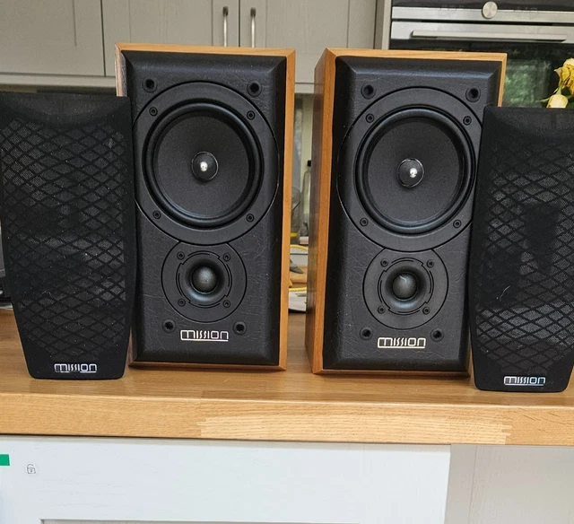 MISSION 771 BOOKSHELF Speakers 2 Way Reflex 25-75w in Light oak £26.70 ...