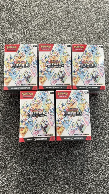 POKÉMON TCG SCARLET & Violet - Prismatic Evolutions Booster Bundle X5 ...