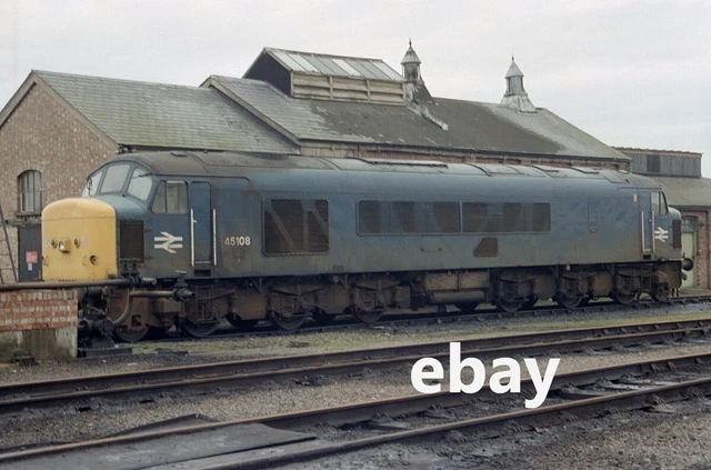 ORIGINAL 35MM COLOUR Railway Neg of Withdrawn Class 45 45108 at March ...