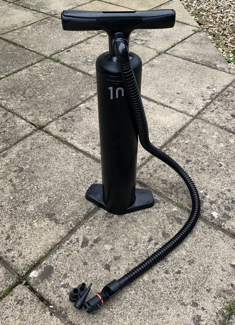 DOUBLE ACTION CANOE Kayak Hand Pump Low Pressure 0-10 PSI Black Kite ...