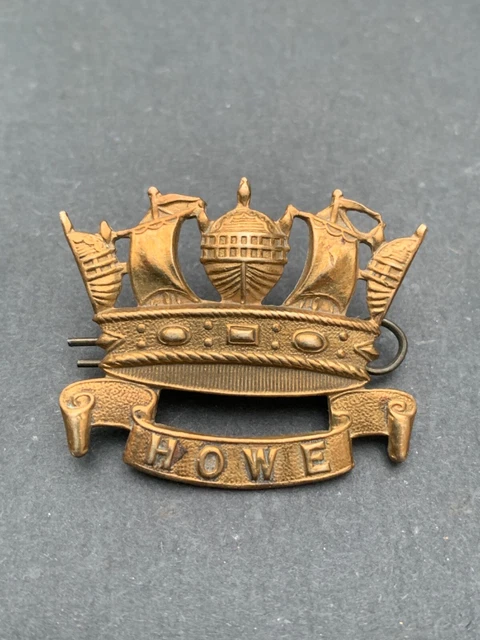 SCARCE WW1 HOWE Battalion Royal Naval Division cap badge original £39. ...