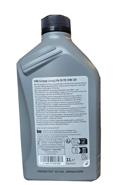 ORIGINAL VW AUDI Skoda Seat Öl 0W20 Longlife 4 Iv 508.00 / 509.00 Motoröl 8 L EUR 87,20 ...