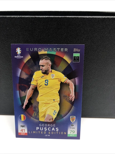 TOPPS UEFA EURO 2024 Match Attax Puscas Limited Edition LE14 Football ...