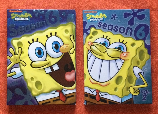SPONGEBOB SQUAREPANTS DVD set complete Season 6 Volume 1 & 2 VG Very ...