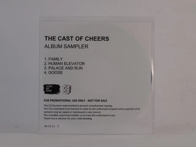 THE CAST OF CHEERS FAMILY (E45) 4 Track Promo CD Single with White ...