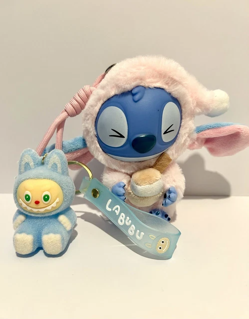 DISNEY STITCH LABUBU Plushie & Labubu Key Chain Bag Charm Keyring £14. ...