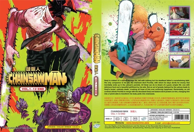 FREE USPS ANIME DVD ENGLISH DUBBED Chainsaw Man (1-12End) All region £ ...